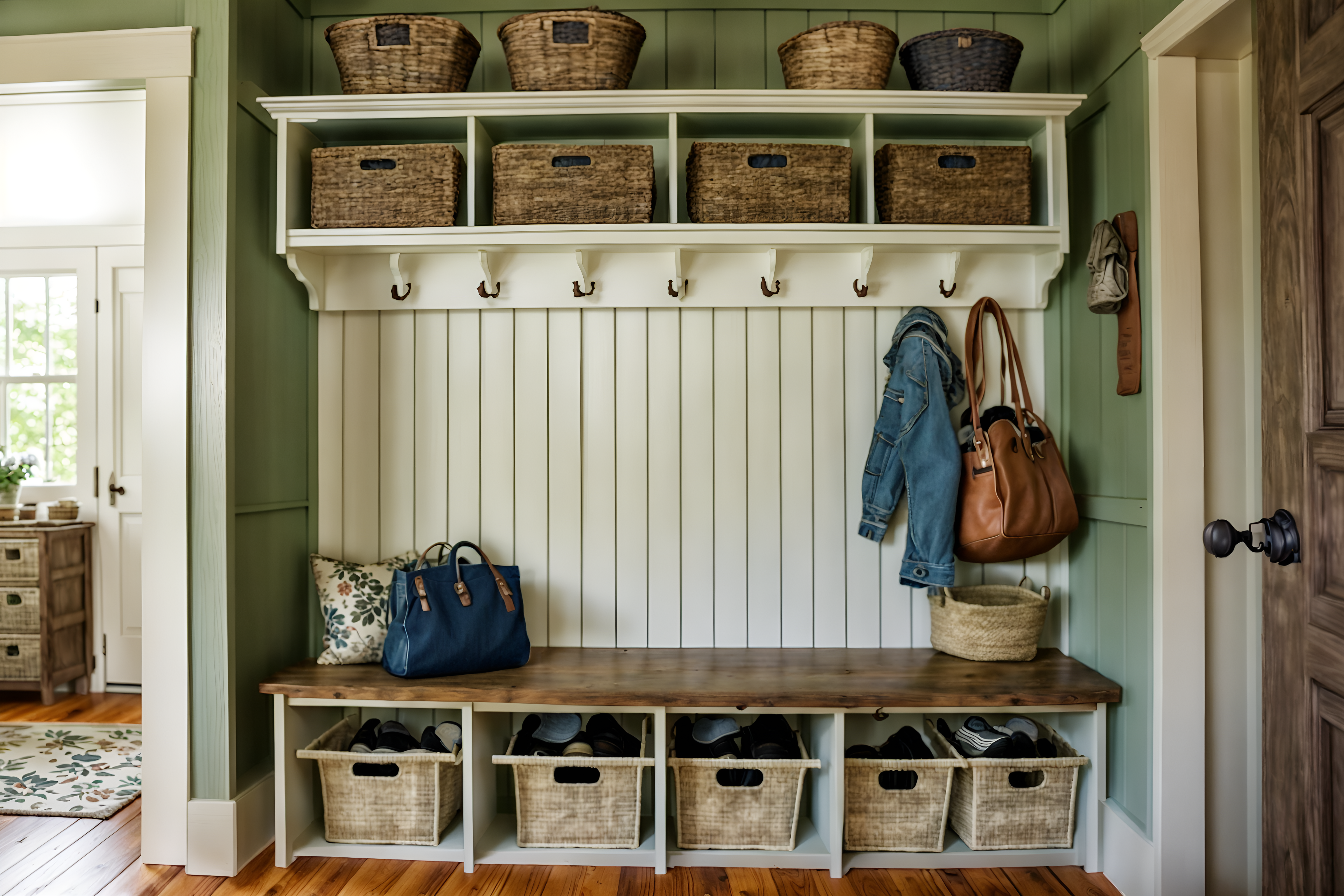 Photo From Pinterest Of Cottagecore-style Interior Designed Mudroom ...