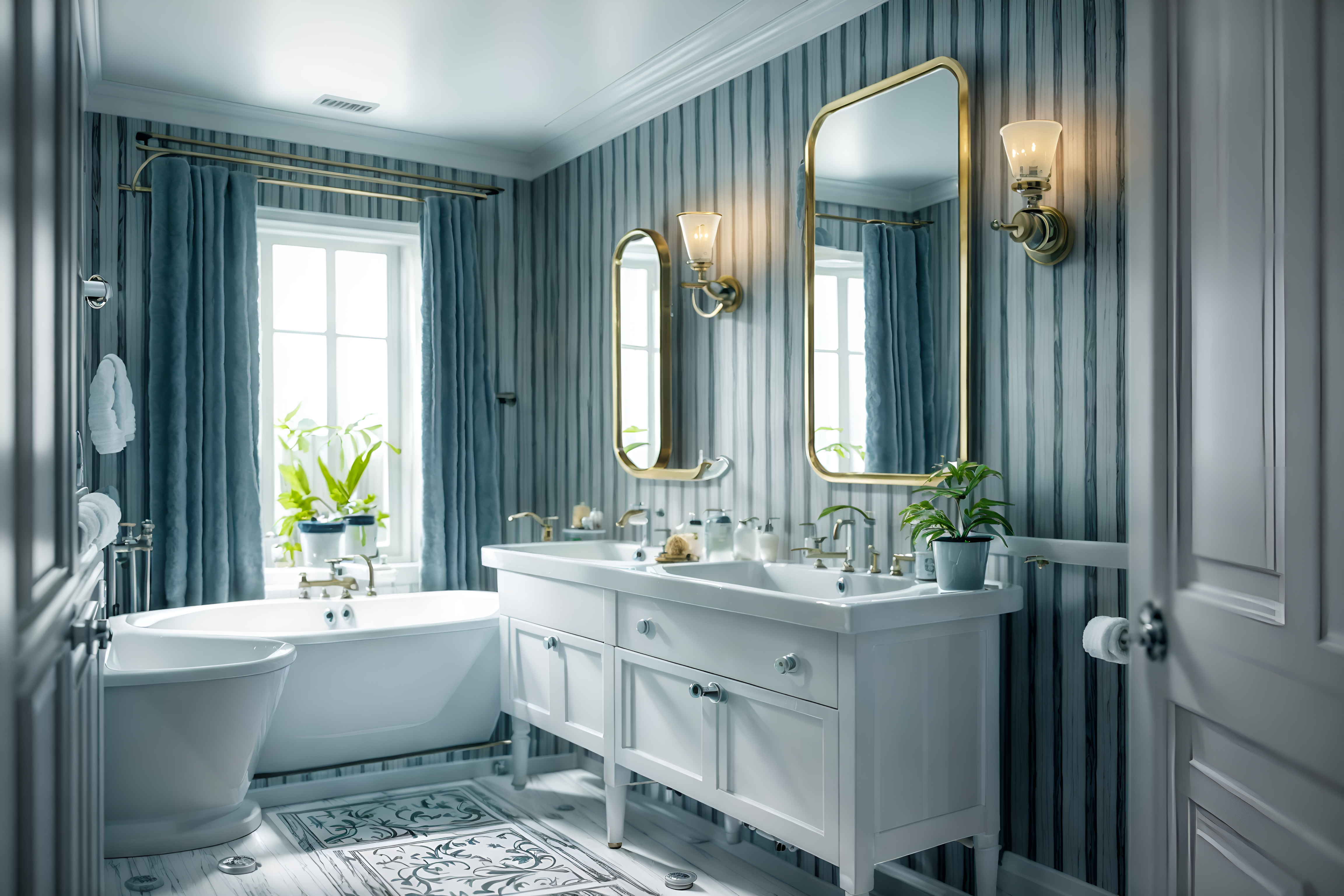 Photo From Pinterest Of Nautical-style Interior Designed Bathroom ...