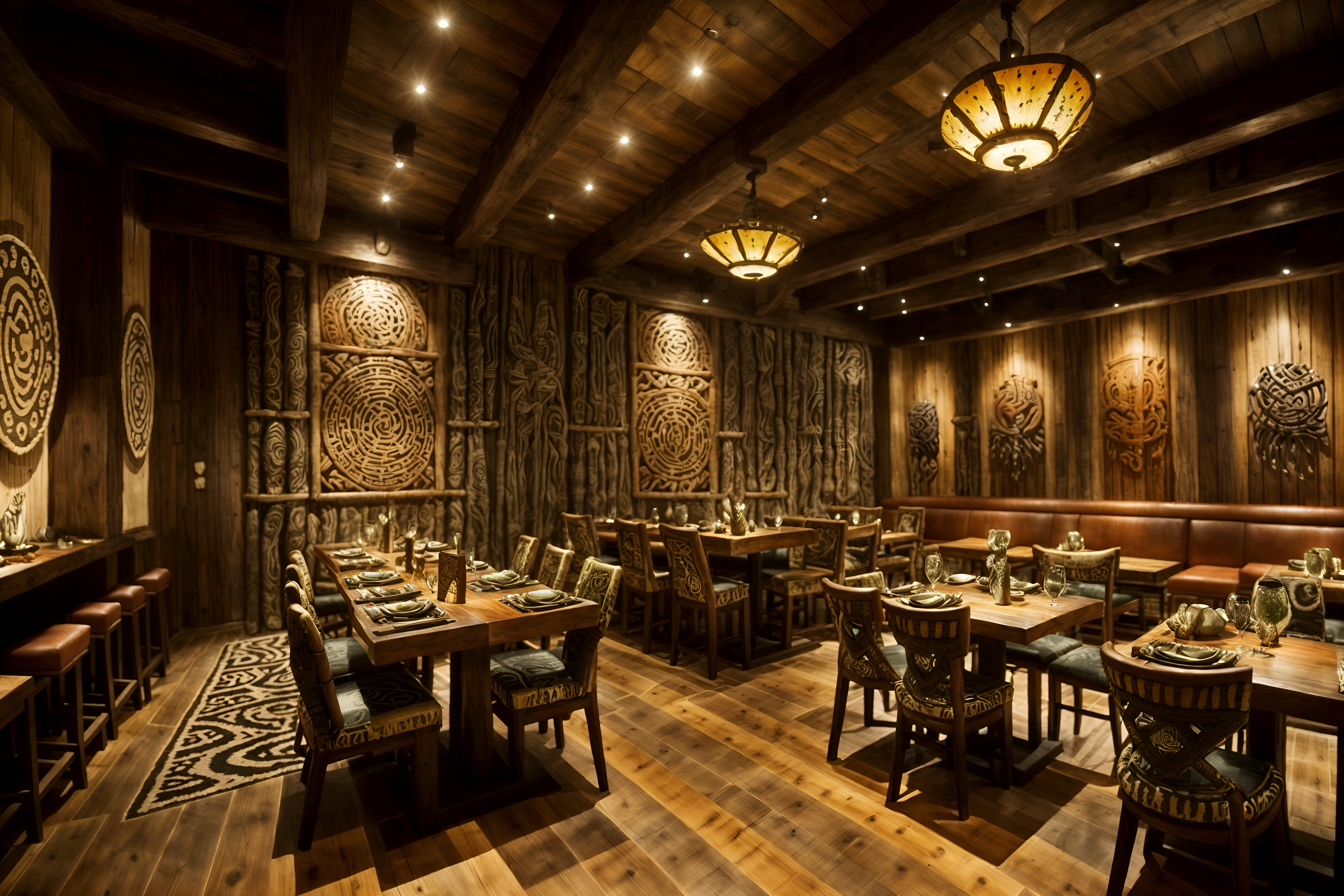 Photo From Pinterest Of Tribal-style Interior Designed Restaurant ...