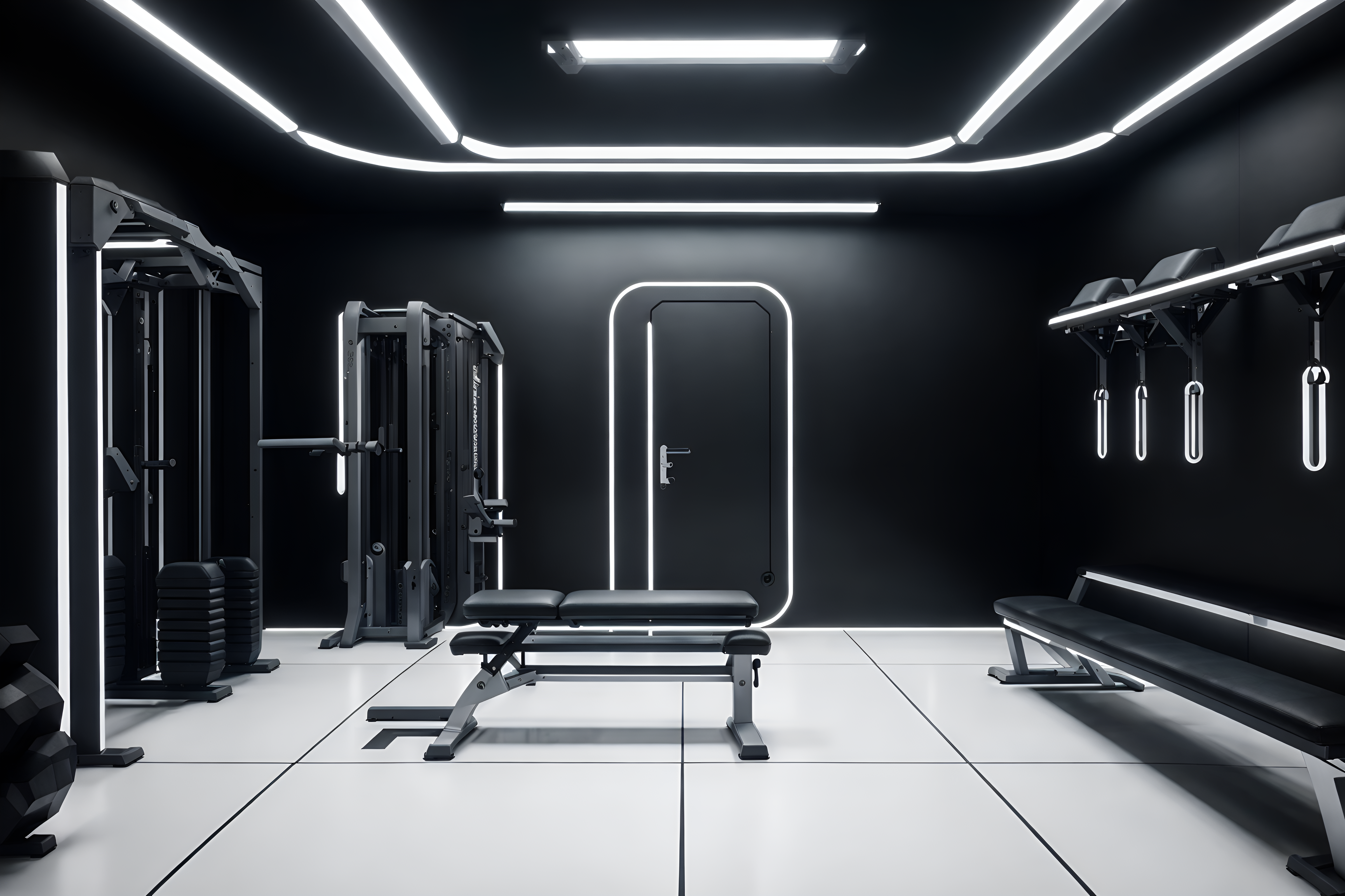 Photo From Pinterest Of Futuristic-style Interior Designed Fitness Gym ...