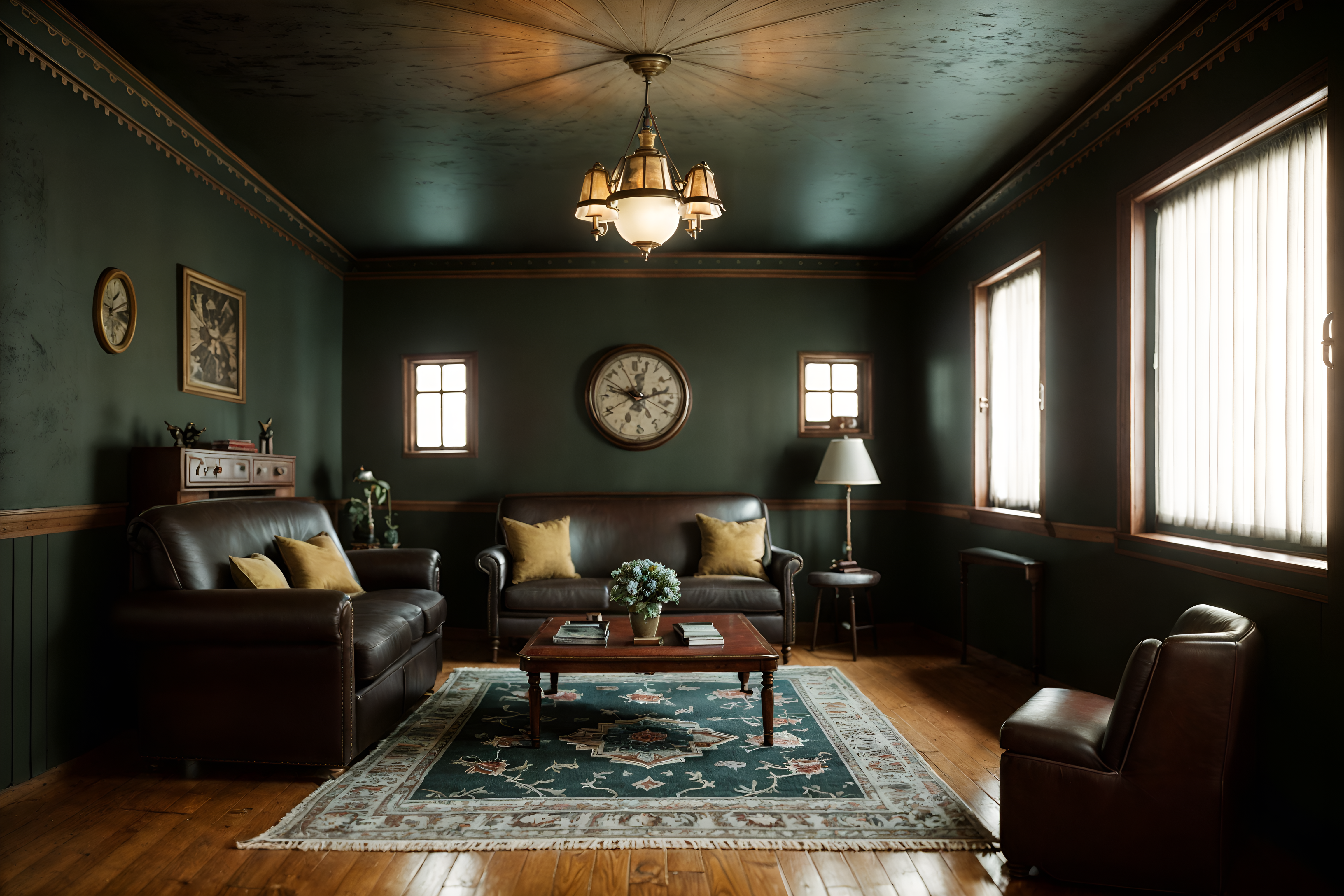 Photo From Pinterest Of Retro-style Interior Designed Attic Interior ...